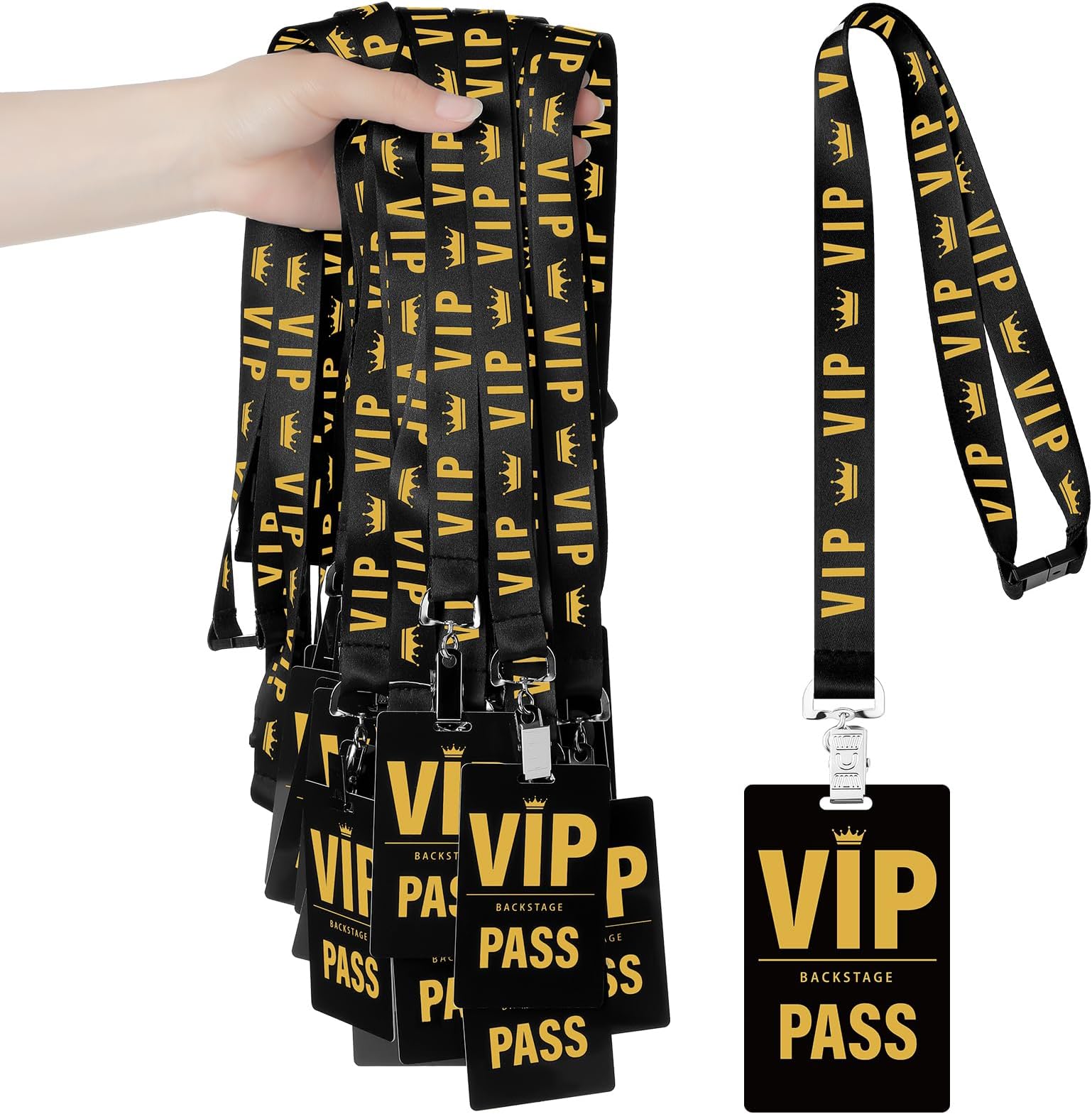 Amazon.com : 25 Pcs Rock Star Party Badge Rock PVC Card and Roll Party ...