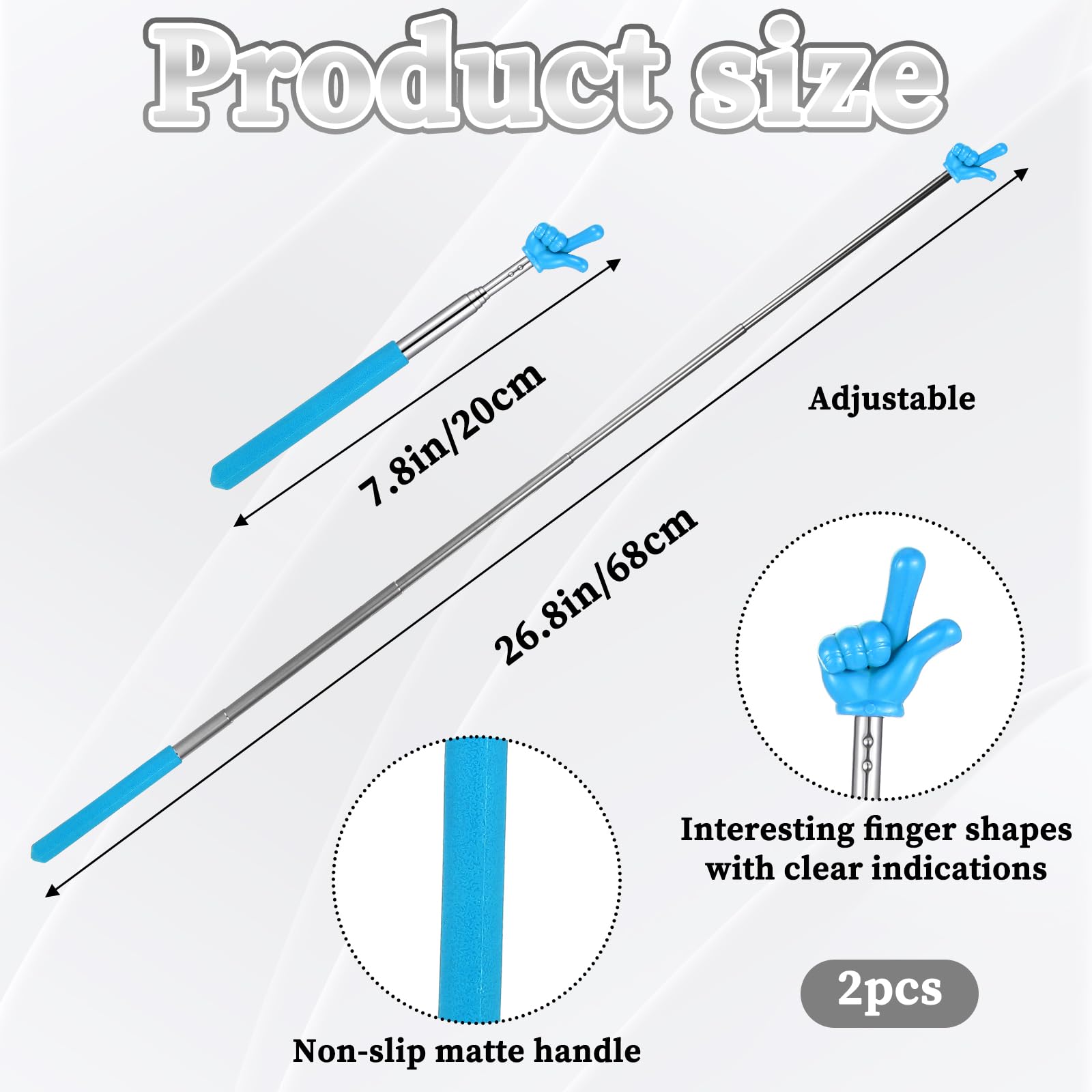 Snapklik.com : Telescopic Teachers Pointer - 2 Pcs Extendable Hand ...