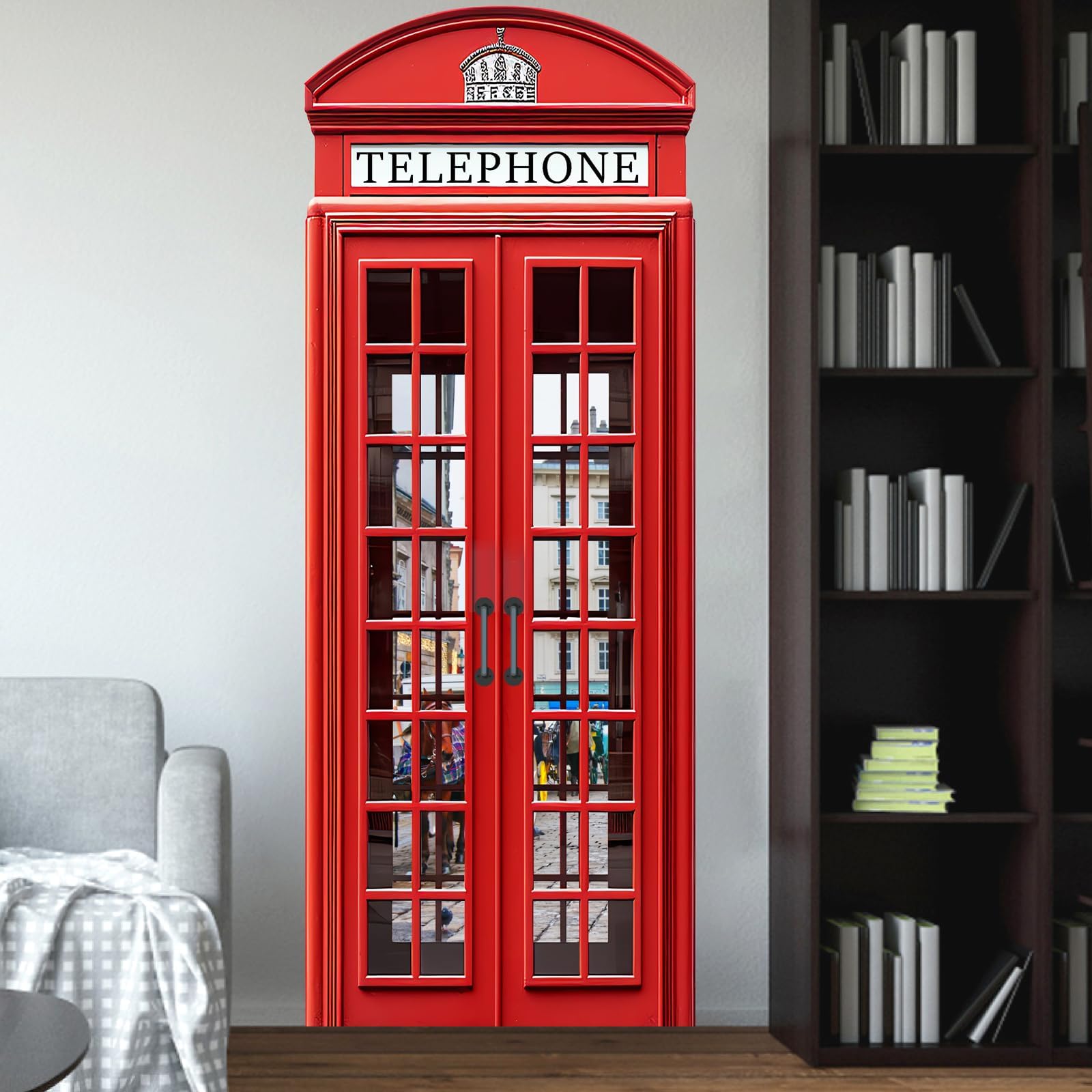 Amazon.com: RoyalWallSkins Peel and Stick Door Mural for Wall Door ...