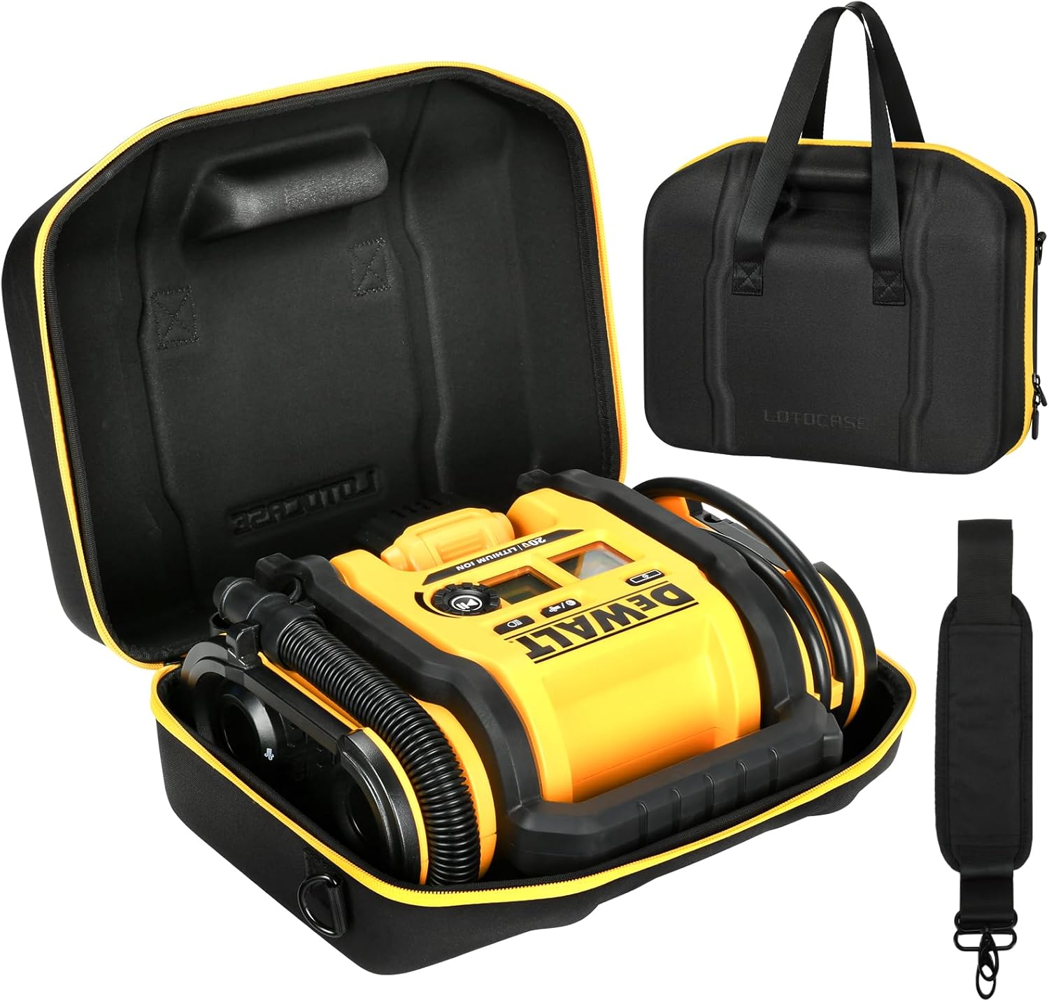Amazon.com: LOTOCASE Air Compressor Hard Case for DEWALT 20V MAX Tire ...