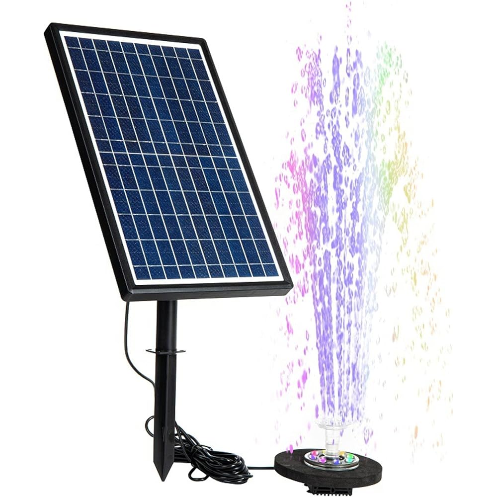 $13/mo - Finance Solar Water Pump,10V 10W Solar Fountain with Panel ...