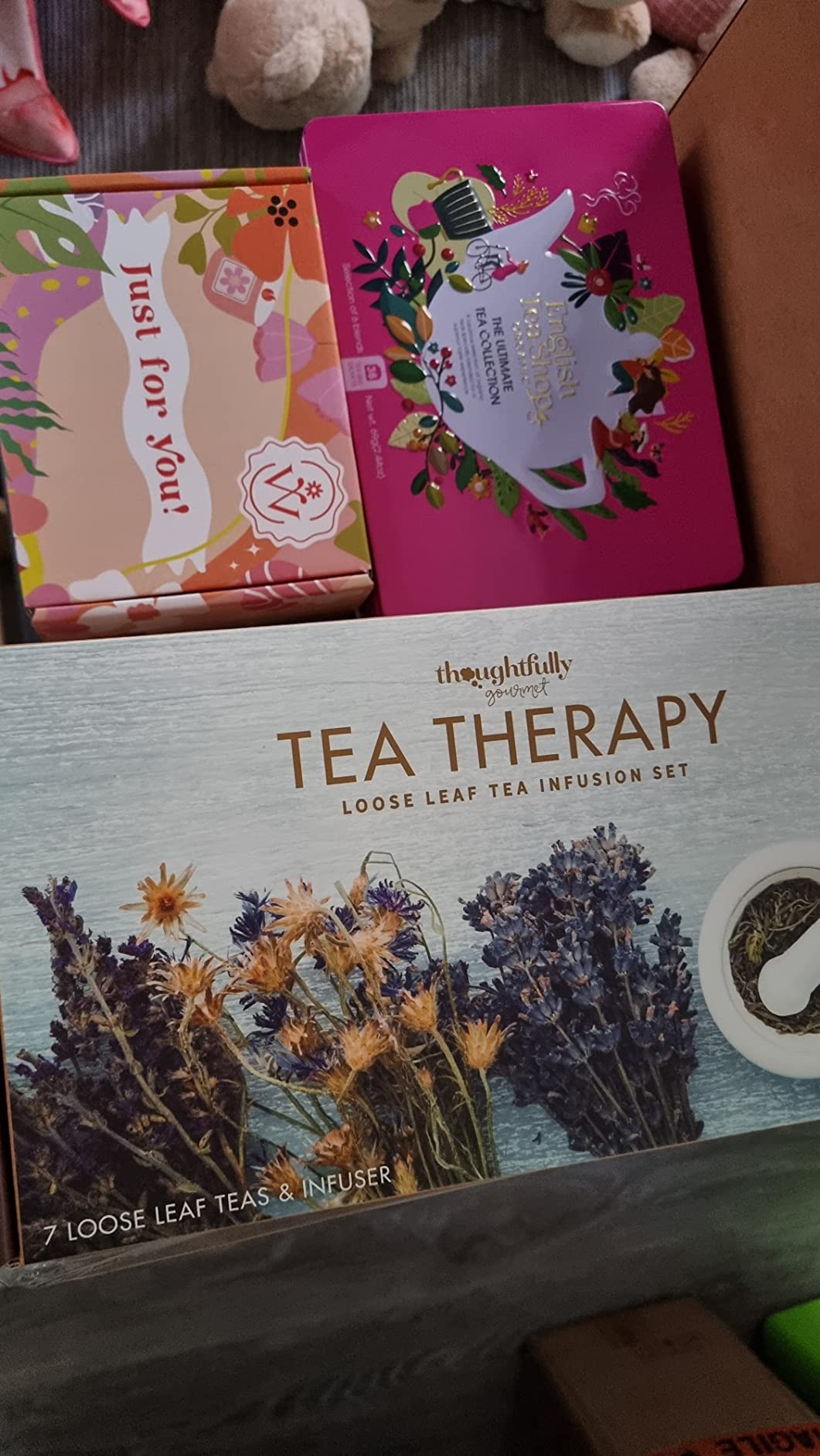 Thoughtfully Gourmet, Tea Therapy Tea Infusion Gift Set, Includes 7 ...