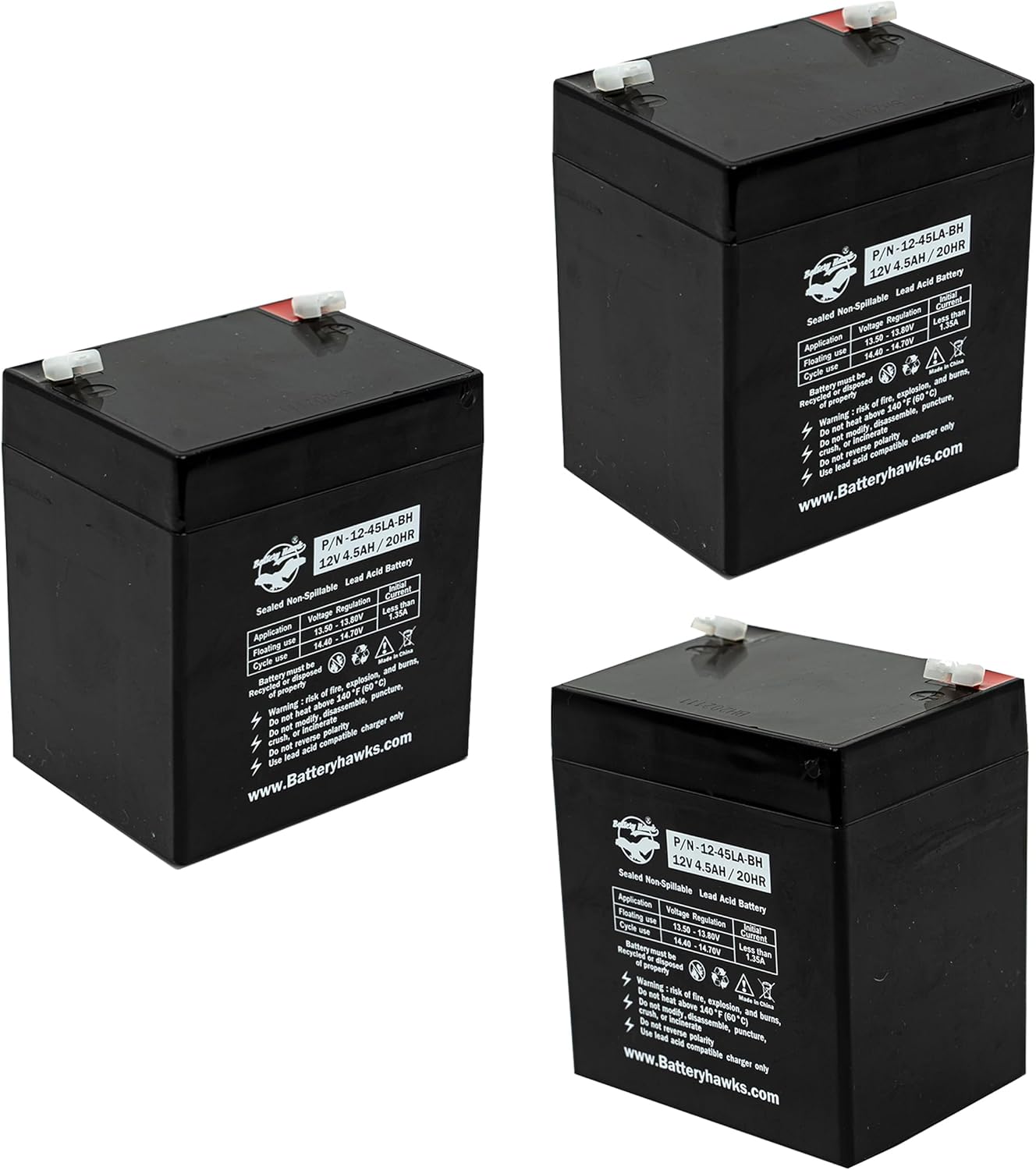 Amazon.com: (3 Pack) UB1245 UB1250 BP4.512 SLA12V45 PS1250 Battery 12V4 ...