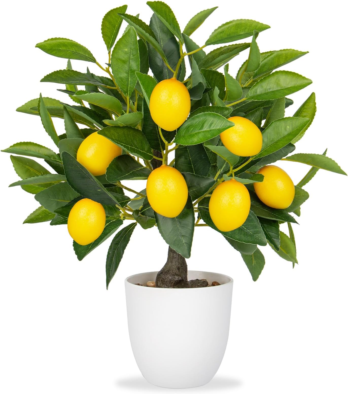 Amazon.com: Artificial Lemon Tree 4ft Fake Lemon Plant in Pot Large ...