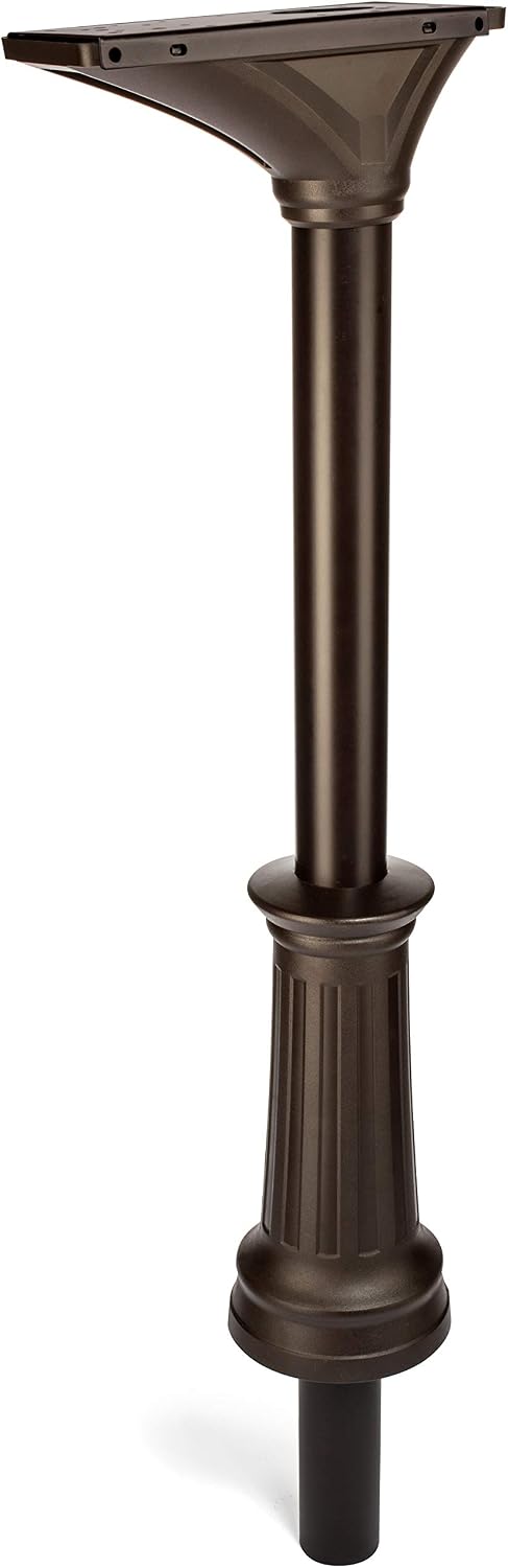 Architectural Mailboxes 7517RZ-10 Elevado Decorative Steel Mailbox Post ...