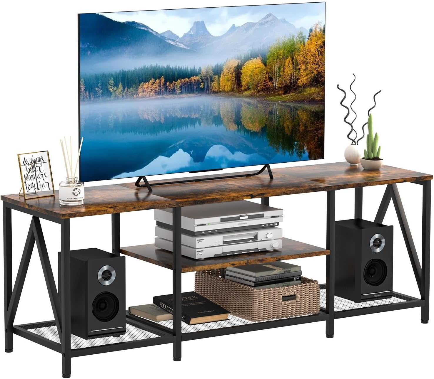 Amazon.com: aboxoo TV Stand to 65 inch, Television Console Table with ...