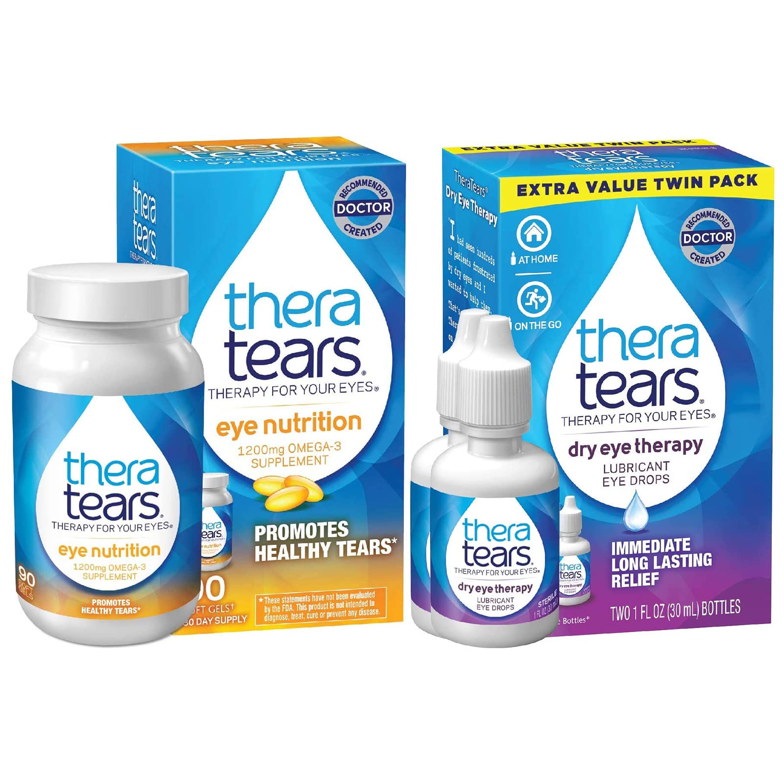 Snapklik.com : TheraTears 1200mg Omega 3 Supplement For Eye Nutrition ...
