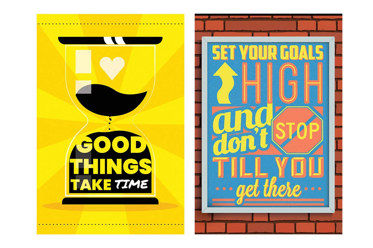 Quotation Poster|Wall Poster Combo|Poster for Office, Living Room, Work ...