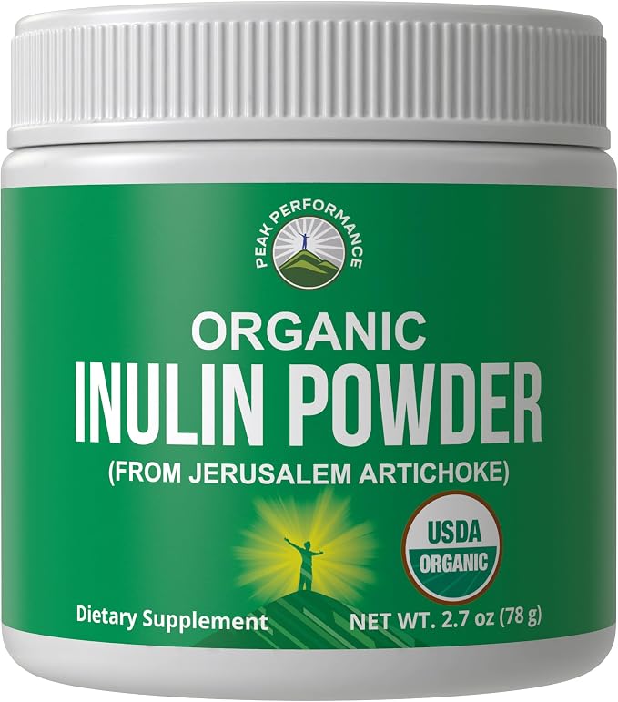 Amazon.com: Peak Performance Organic Inulin Powder Natural Prebiotic ...