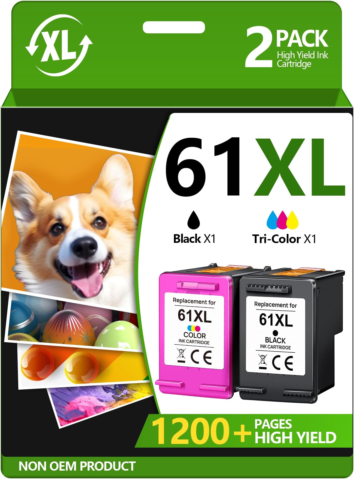 Amazon.com: 61XL Ink Cartridge Replacement for HP Ink 61 for HP 61 Ink ...