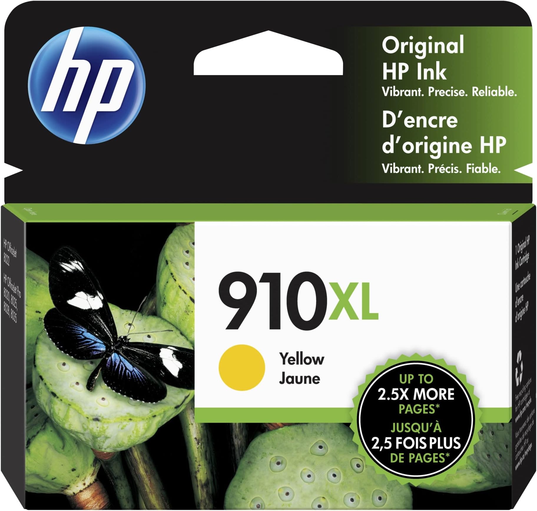 Original HP 910XL Yellow High-yield Ink Cartridge | Works with HP ...