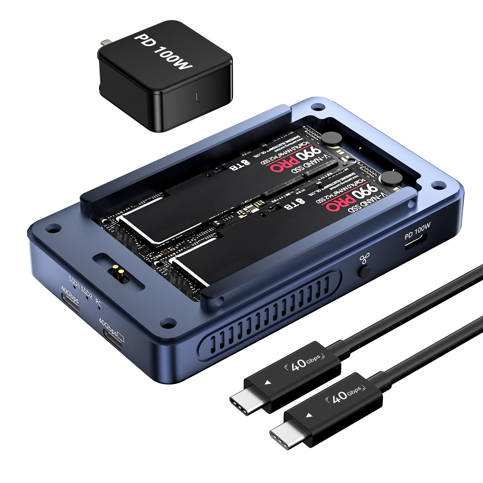 40gbps Dual Bay Software Raid M 2 Nvme Ssd Enclosure | Desertcart OMAN