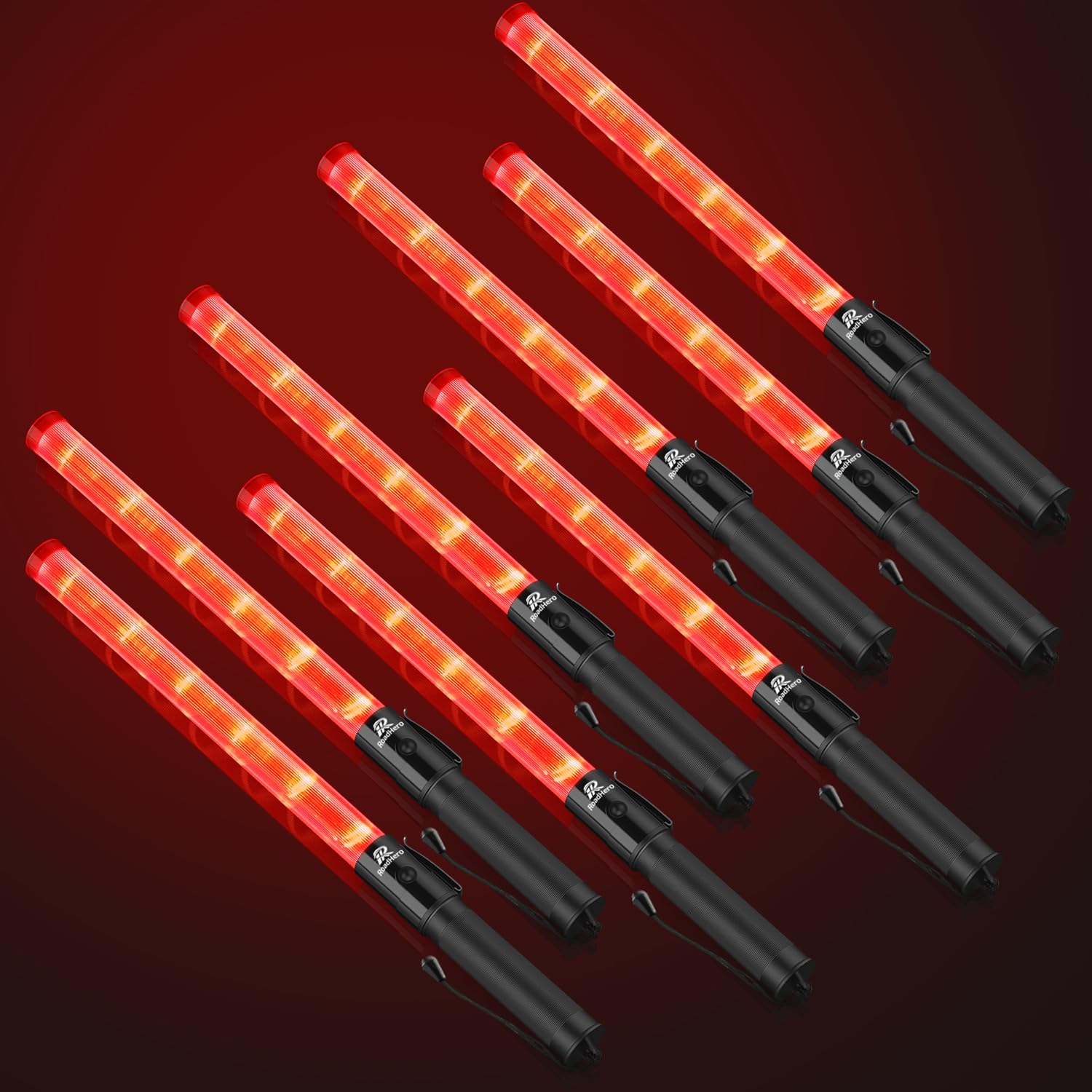 Roadhero 8 Pack Traffic Wand 21 Inch Led Traffic Control | Desertcart ...