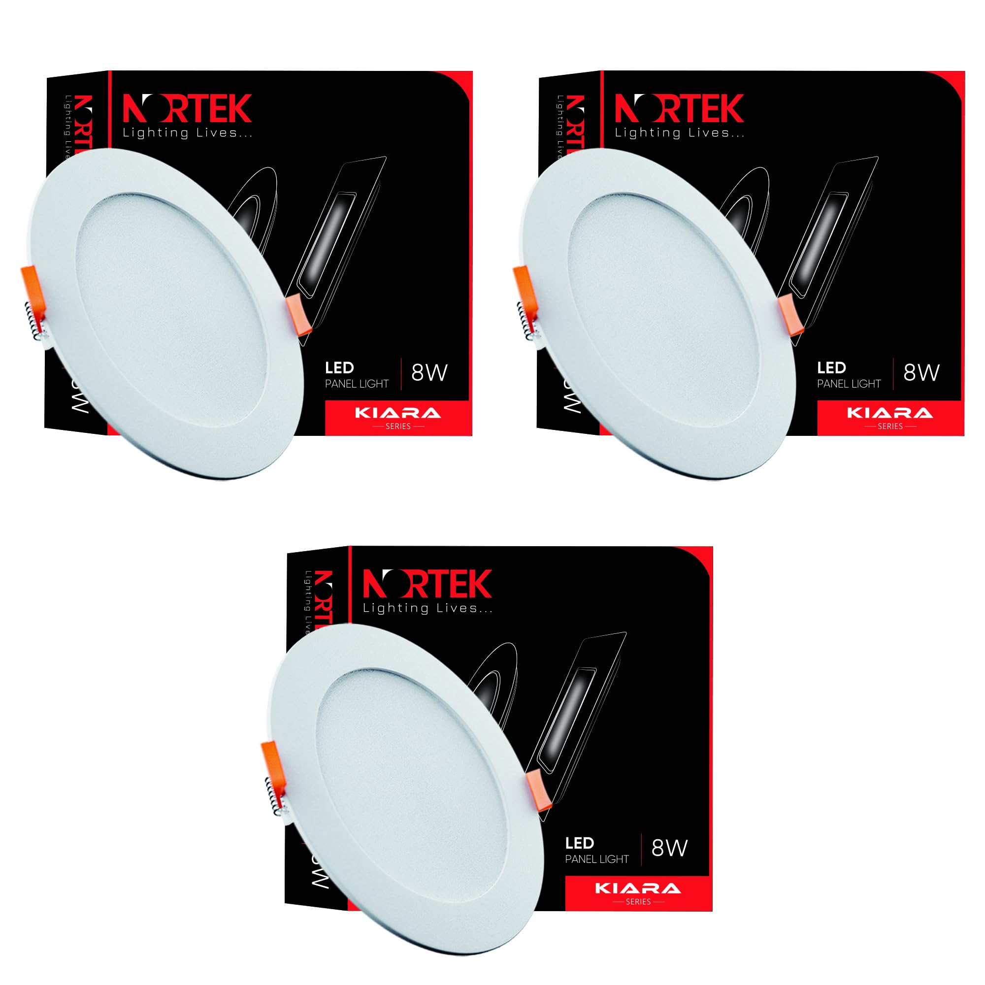 Buy Nortek Kiara 8 Watt Round Warm White Led Panel Ceiling Light For ...