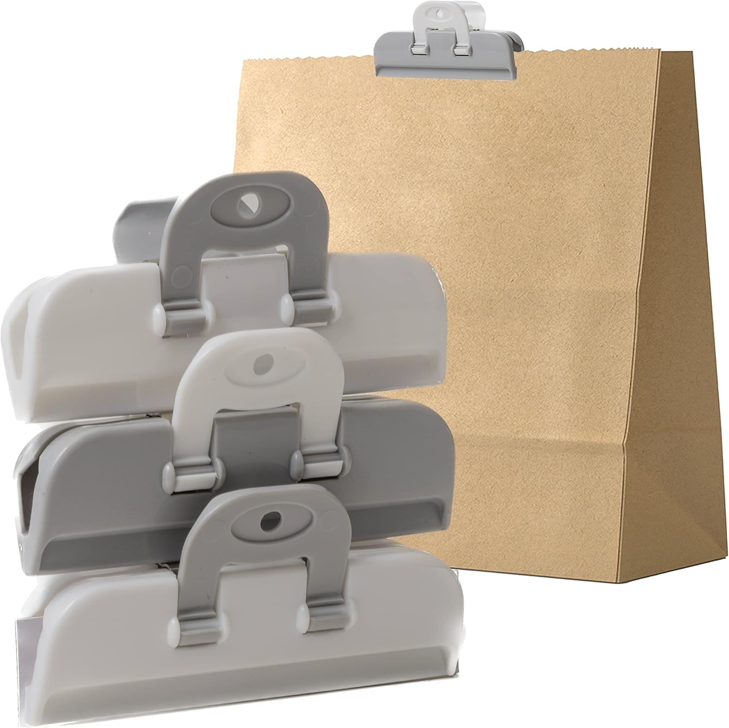 IPEA Grands Clips de Fermeture pour Sacs Alimentaires et Enveloppes - 6 ...