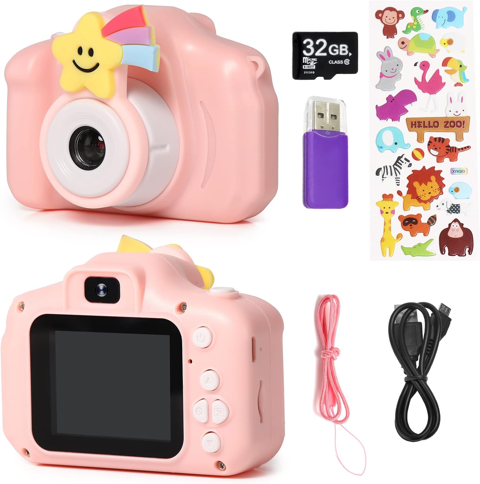 Amazon.com: Kids Camera for Girls and Boys, Upgrade HD Digital Camera ...