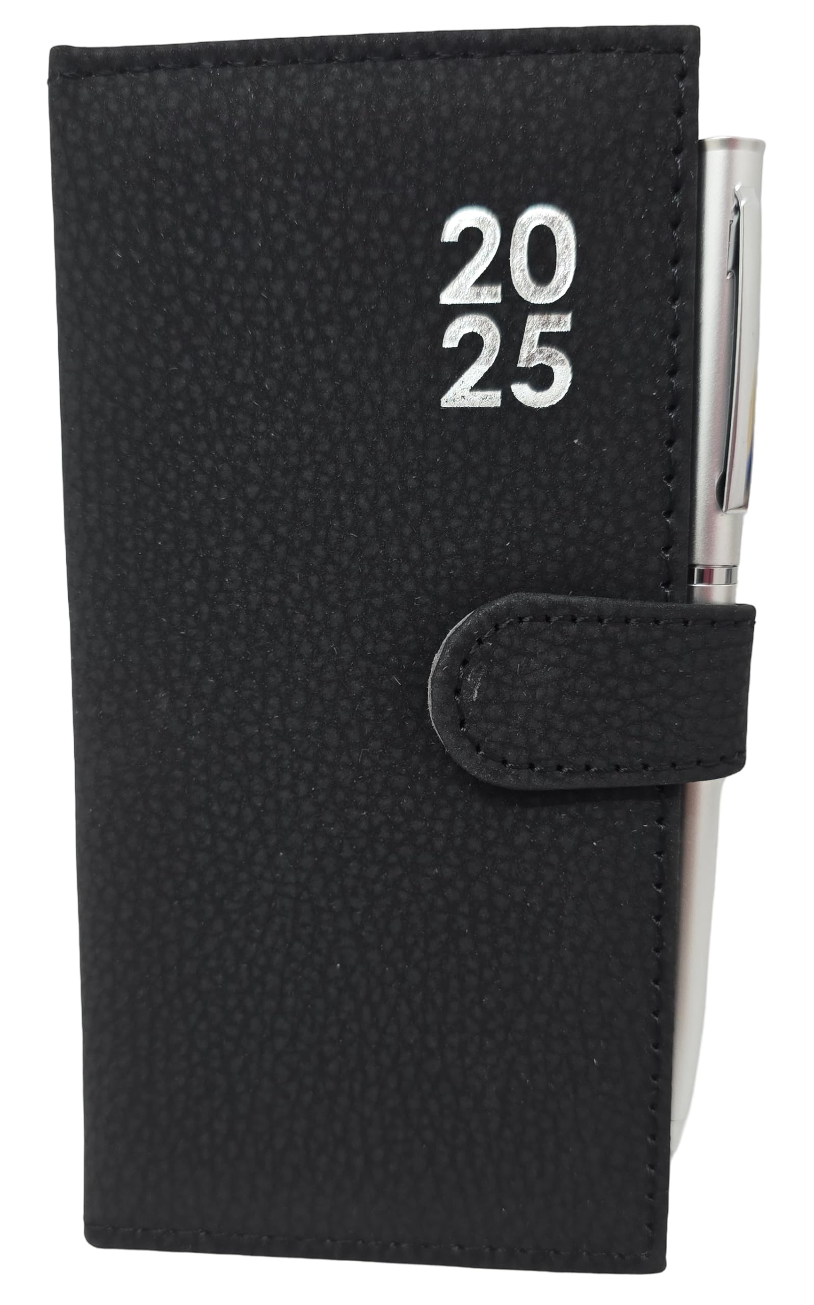 2025 Week To View Premium Padded Slim Pocket Diary Stud Close Diary ...