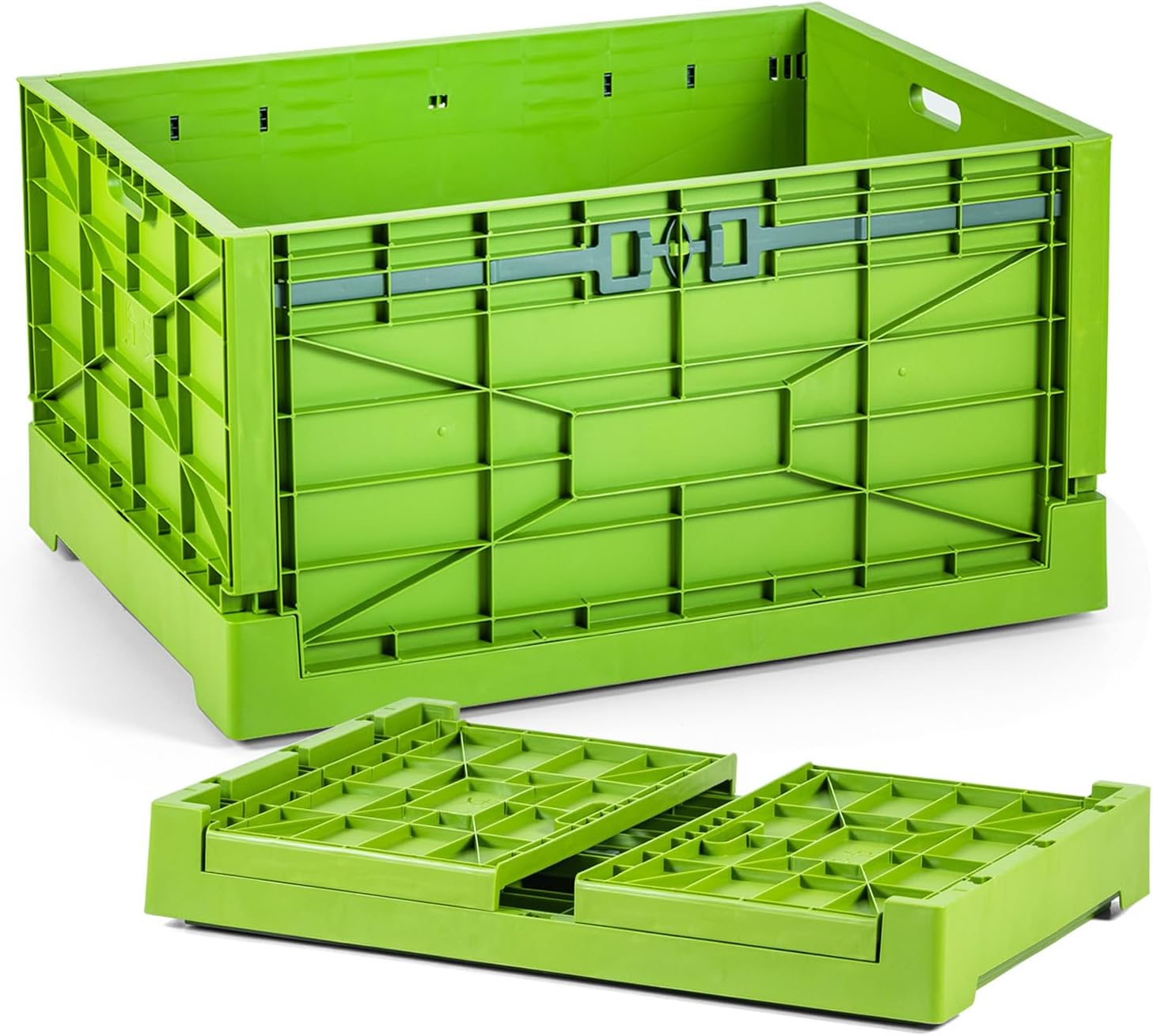 Amazon.com - LivLab Stackable Utility Crates - Collapsible Plastic ...