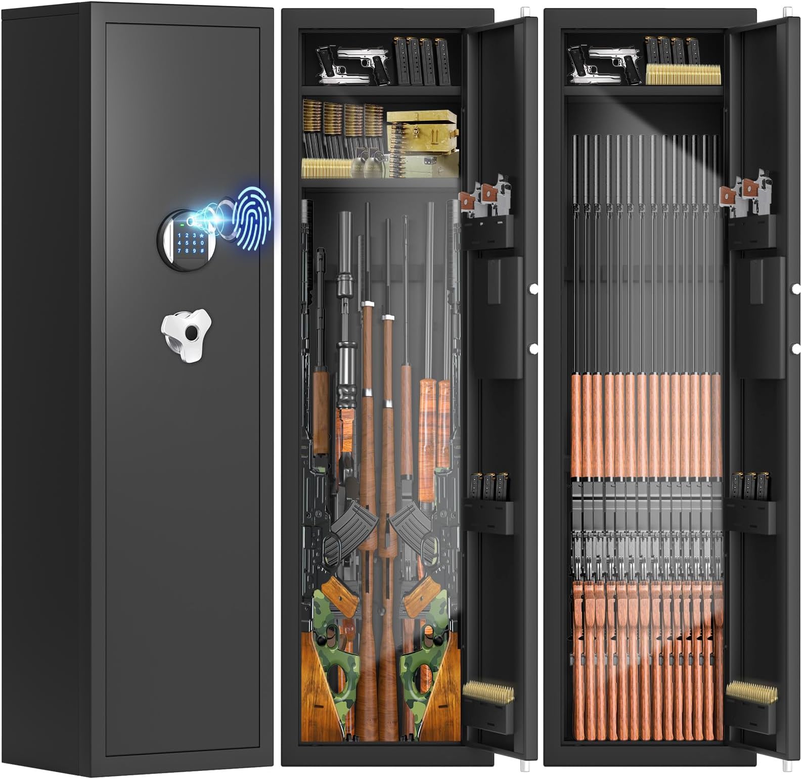 Amazon.com: [ 2024 Update ]KAER 10-12 Gun Safe,Gun safes for Home Rifle ...