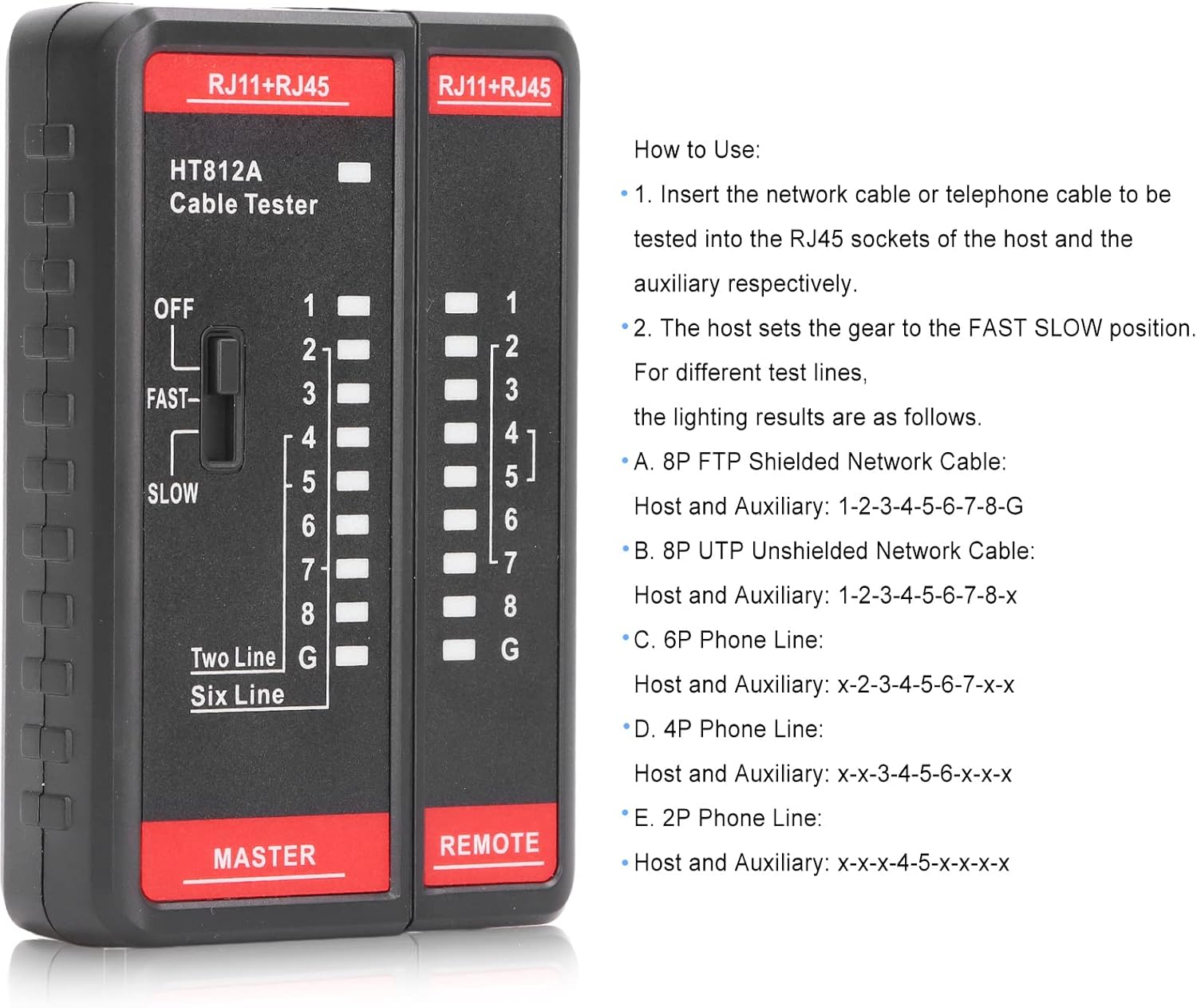 Network Cable Tester, Ethernet Cable Mapper, Ph Line Thailand | Ubuy