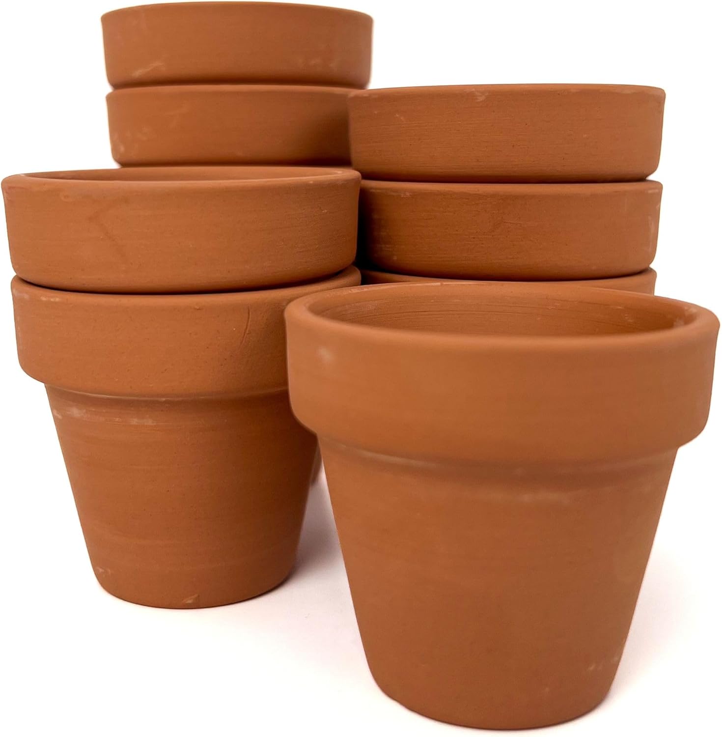 Brighter Outside Very Small Terracotta Plant Pots, 5.5cm / 2 ⅛ inch 10 ...