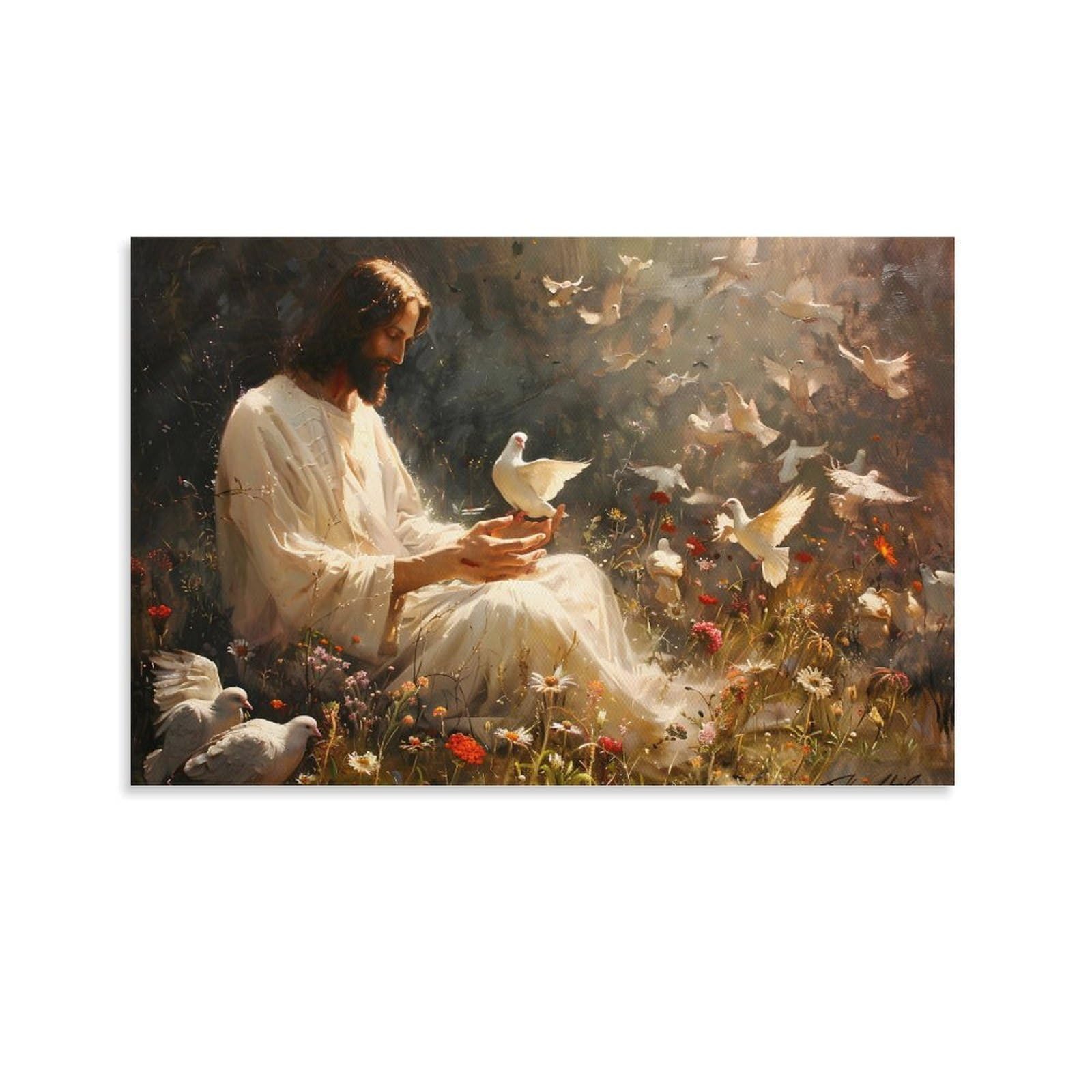 Jesus Baptism Dove Water, Christian And Jesus With Dove For Baptism
