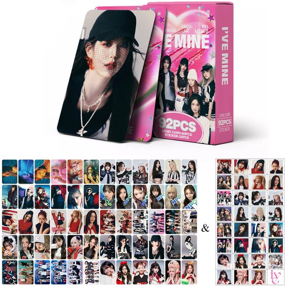 Amazon.com : SCISSH 92pcs K-pop PhotoCards Collections 60pcs Mini Card ...