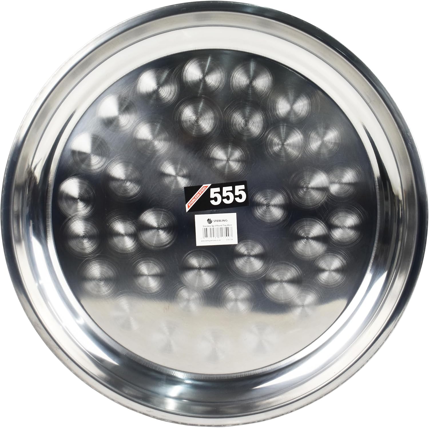 Catergold Stainless Steel Round Serving Tray Plate Food Serveing ...