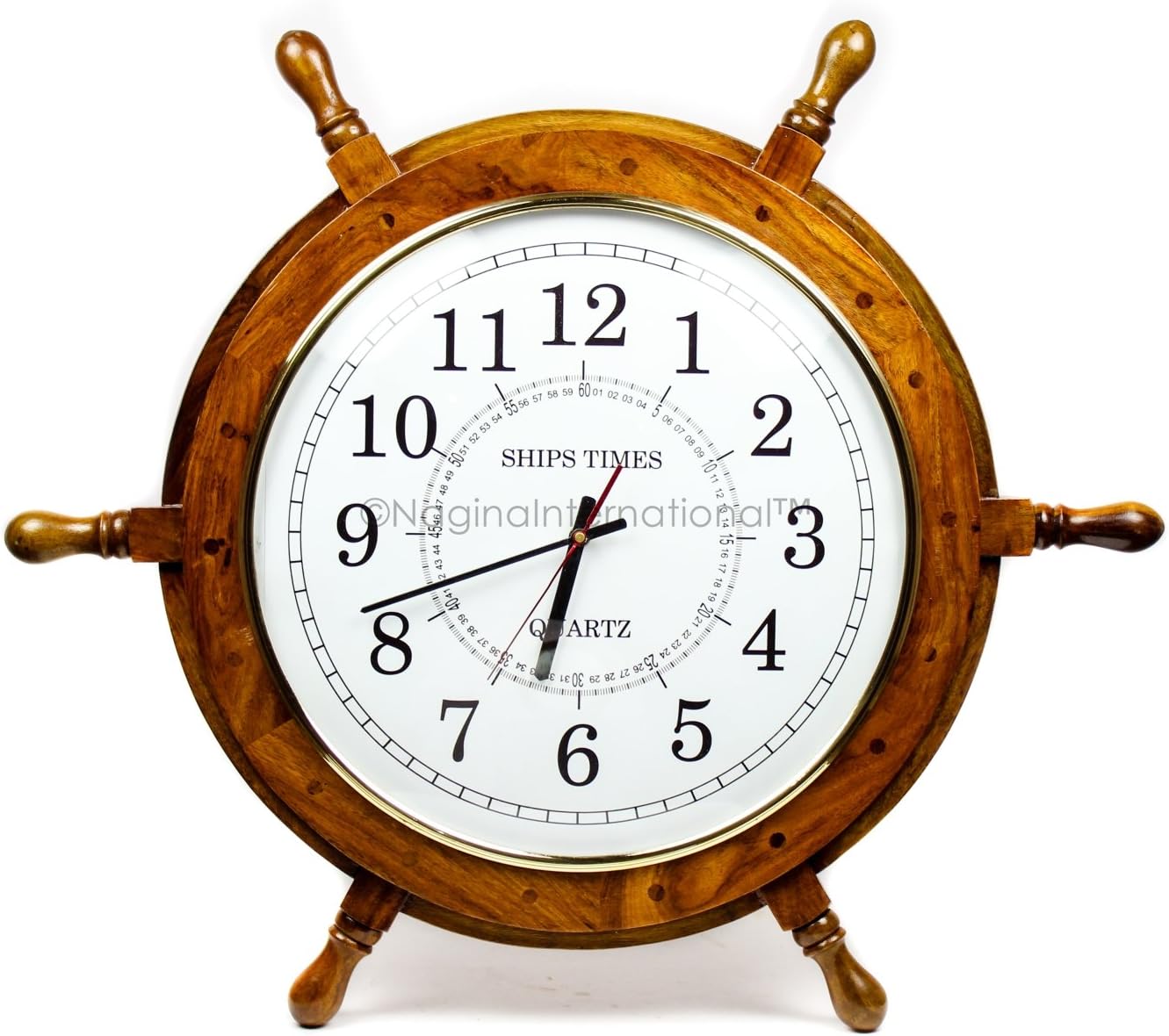 Amazon.com: RTGGSEL Mediterranean Style Nautical Silent Desk Clock ...
