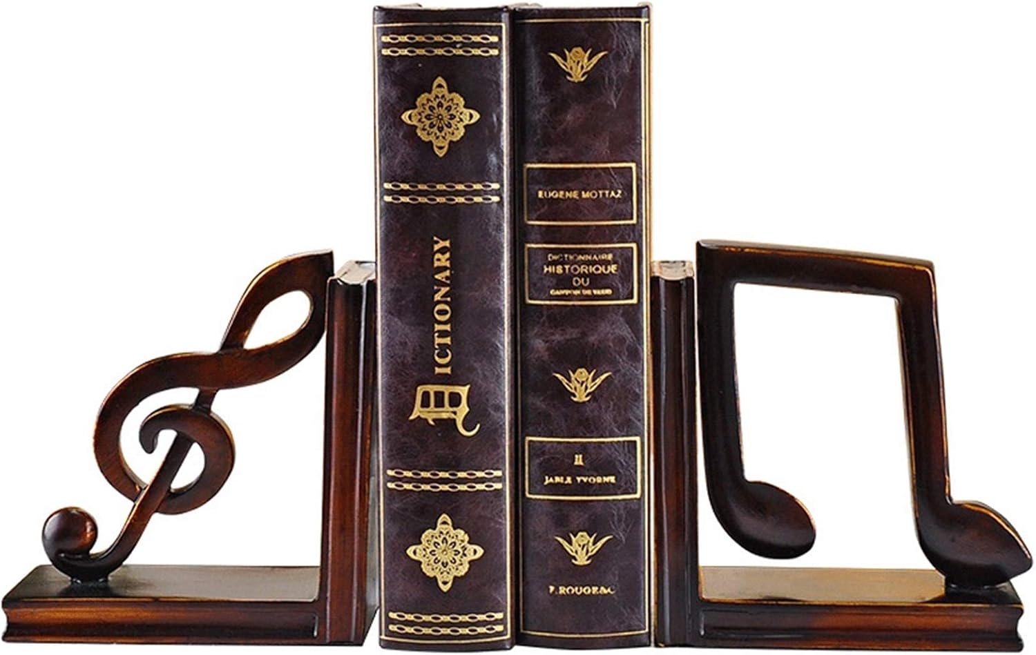 Amazon.com: Bookend Book Ends 2-Piece Musical Note Bookshelf Decor ...