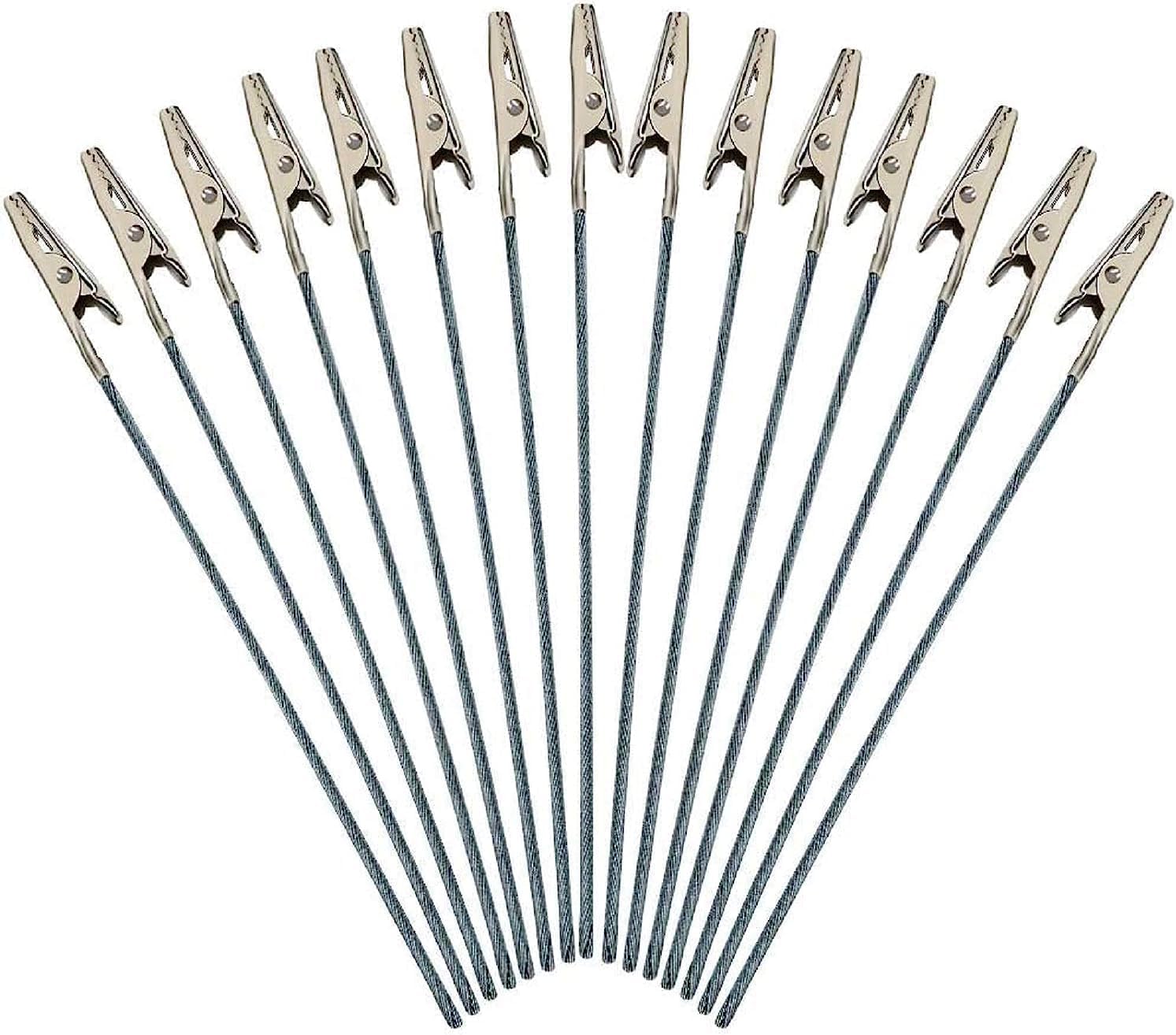 Amazon.com: 20 Pcs Metal Wire Alligator Clips, Long-Tailed Alligator ...