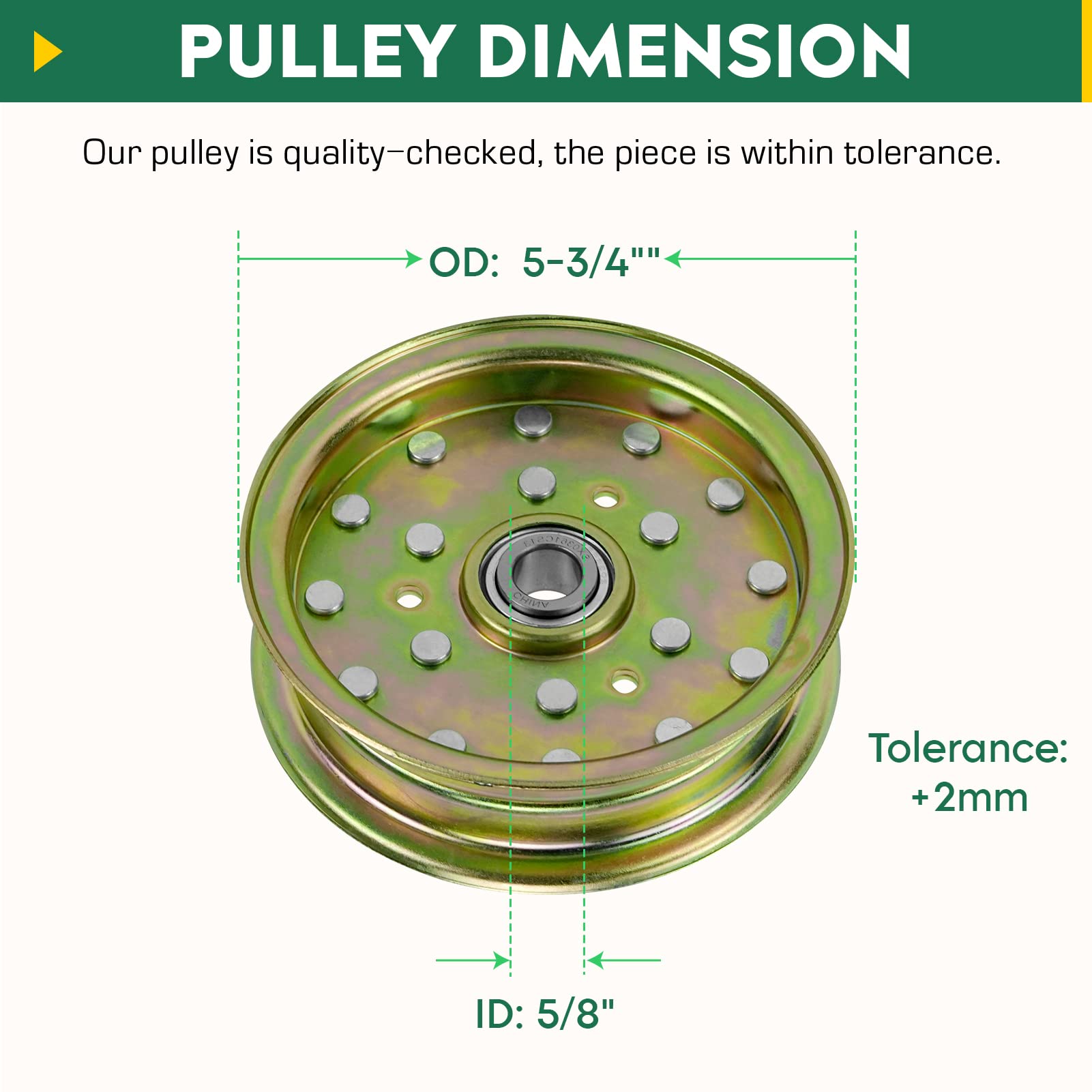 Snapklik.com : Idler Pulley For Husqvarna 539103257 510057101 103257