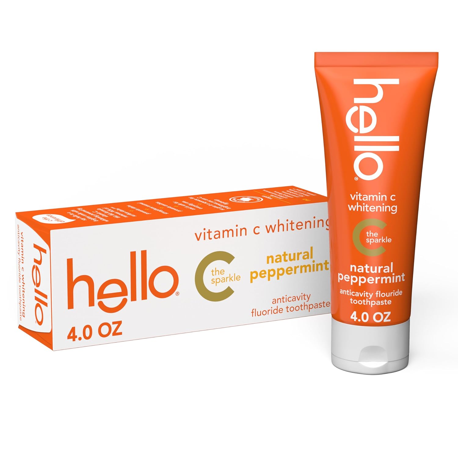 Amazon.com : Hello Vitamin C Whitening Toothpaste with Fluoride, Teeth ...