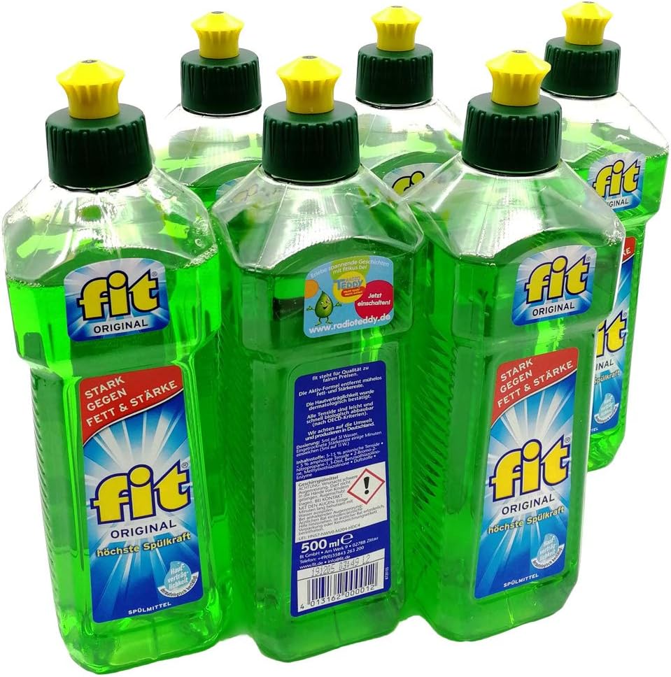 Fit Detergent 3000 ml, Pack of 6 : Amazon.de: Health & Personal Care