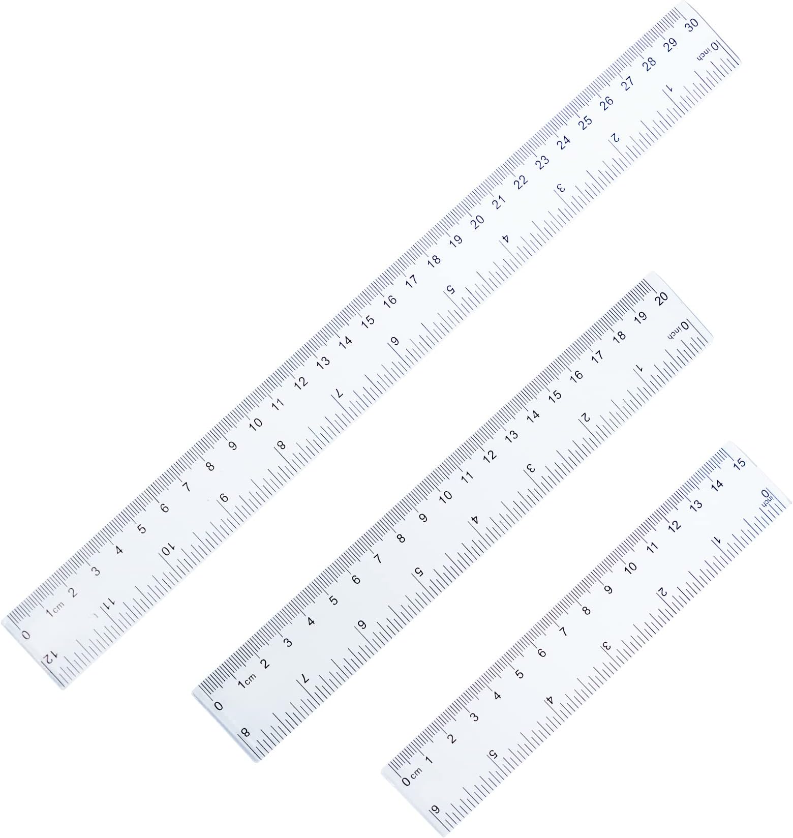 MARBIG(R) 975317B Ruler 30cm Clear Plastic : Amazon.com.au: Home