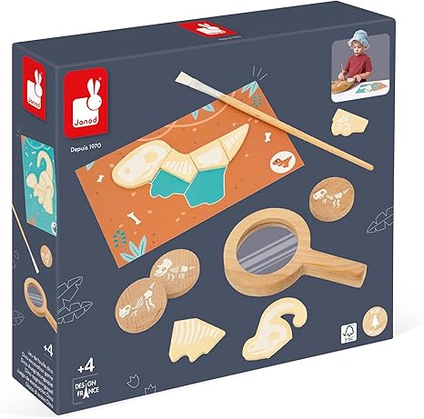 Amazon.com: Janod Dino - Dinosaur Dig Puzzle Game - Excavate The ...