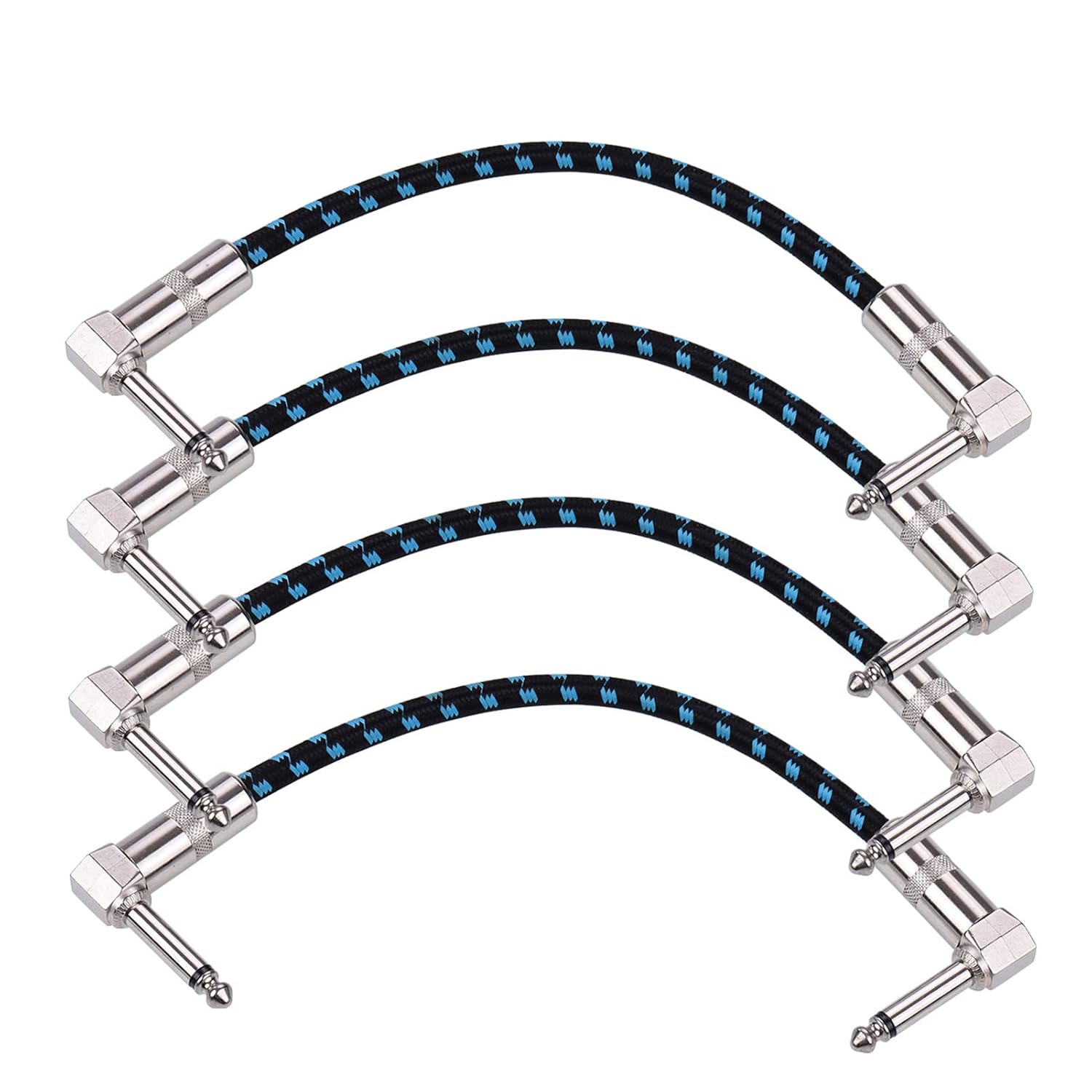 Amazon.com: JINGFENG AC-18-3 Guitar Pedal Patch Cables 6 Inch Length ...