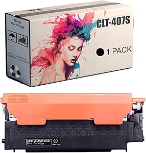Amazon.com: MYNVY CLT-407S Toner Cartridge Replacement for Samsung CLT-407S CLT-K407S CLT-C407S ...