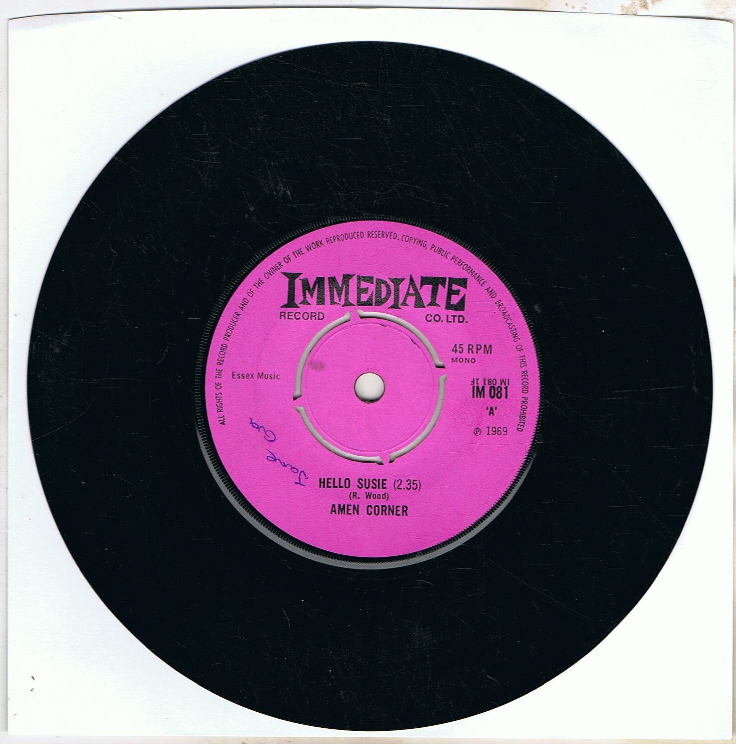 Amazon.com: Hello Susie - Amen Corner 7" 45: CDs & Vinyl