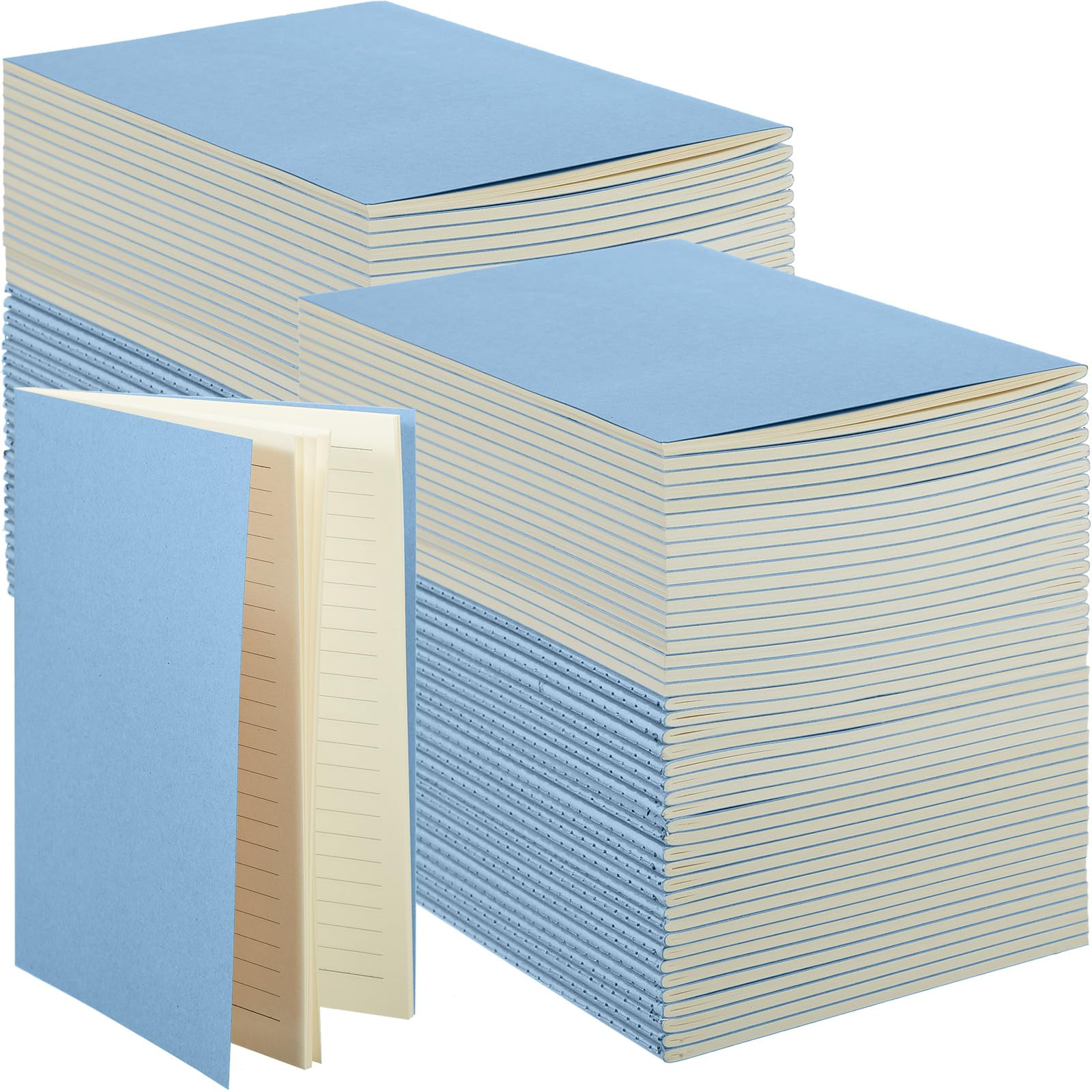 Snapklik.com : Mimorou 100 Pcs Kraft Notebook Journals 5.5 Inch X 8.3 ...