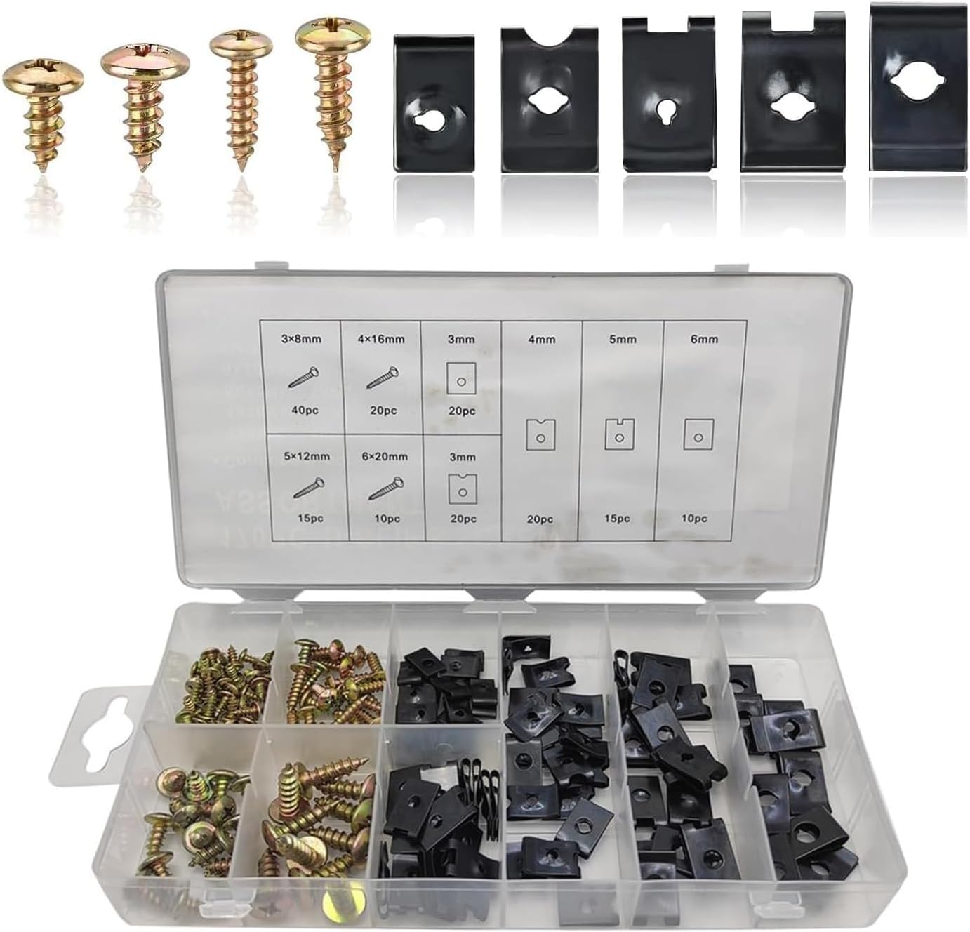 170 PCS Car U-Clip and Screw Assortment Kit, 9 Philippines | Ubuy