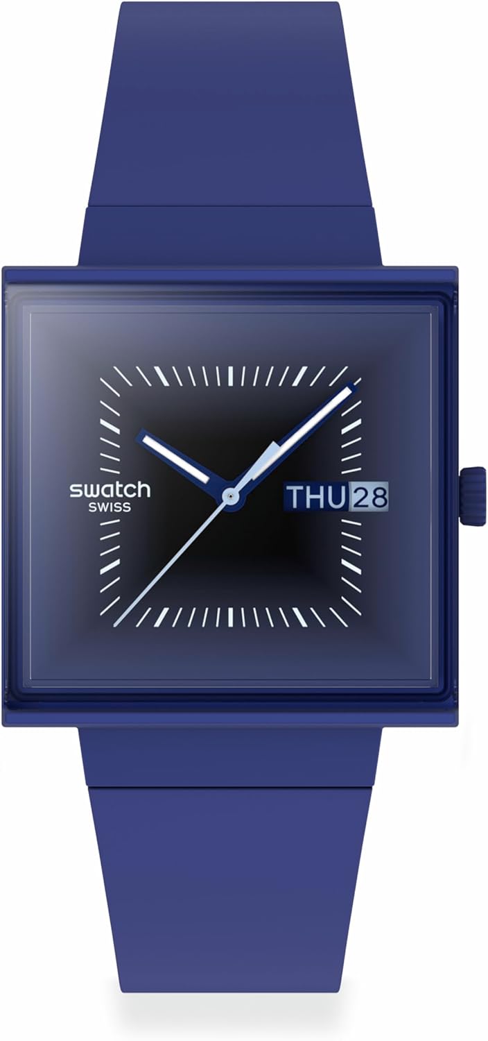 Amazon.com: Swatch Square Bioceramic Unisex Watch Casual Bioceramic ...
