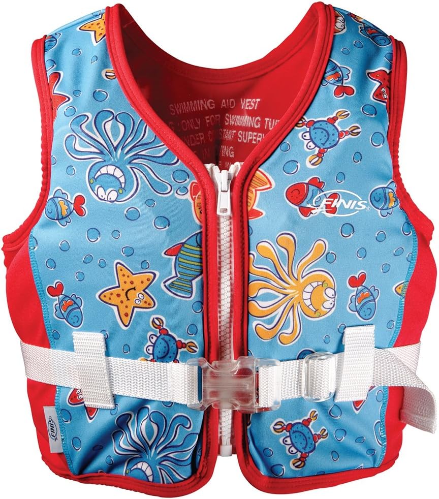 Amazon.com : FINIS Boy's Thermaseal Swim Vests (Blue Octopus, Medium ...