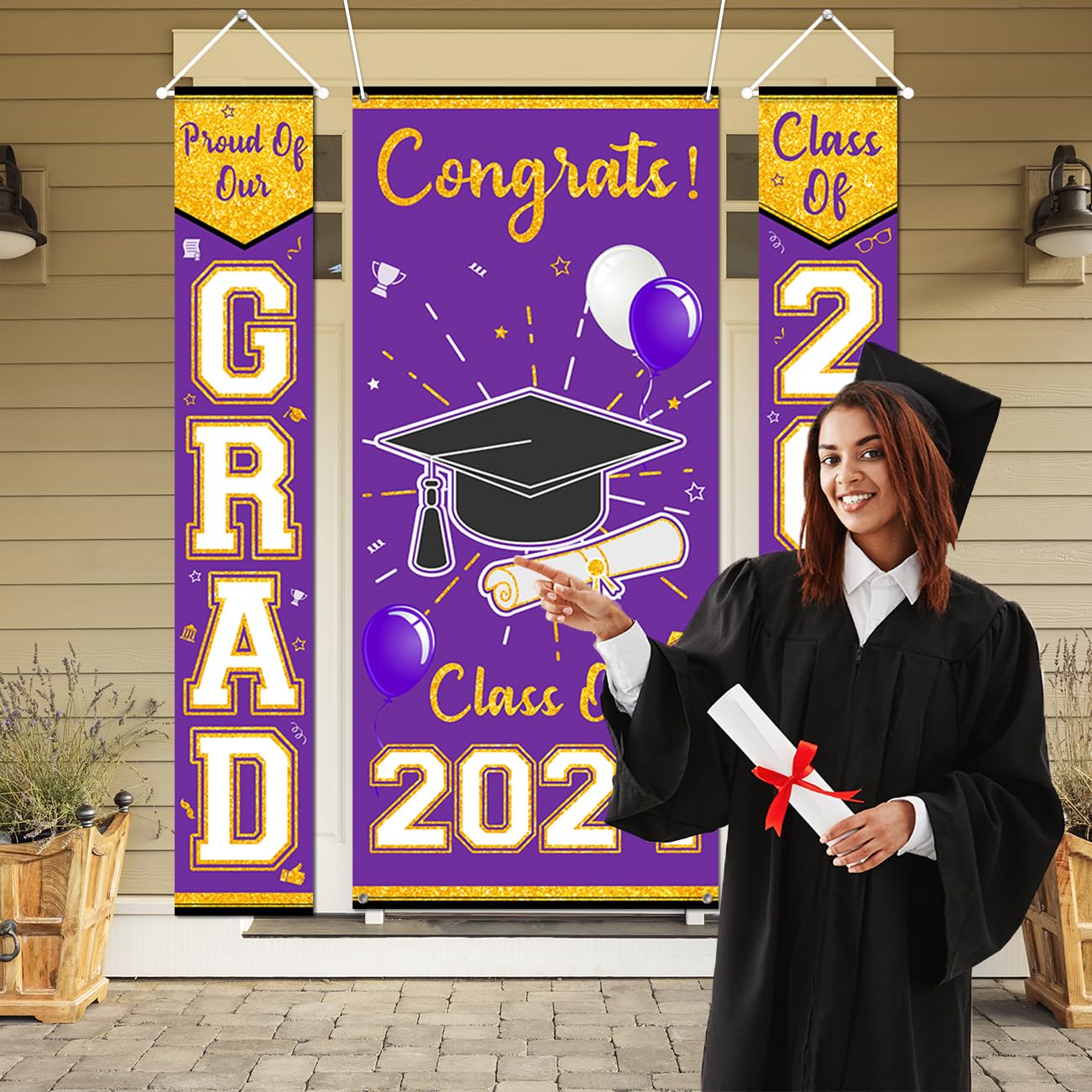 Purple And Gold High School Graduation Purple Gold Graduation