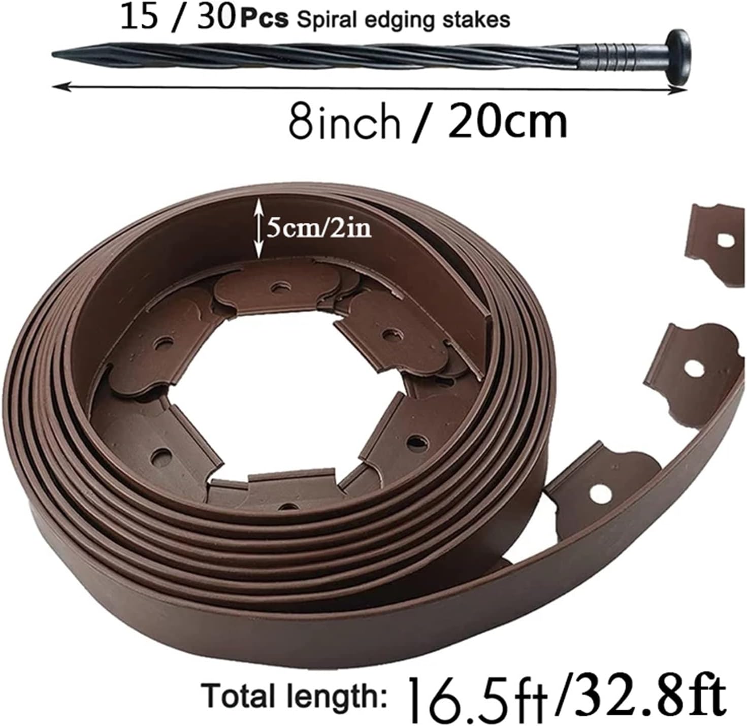 Bordes de jardín, bordes para paisajismo, bordes de césped, plástico PE ...