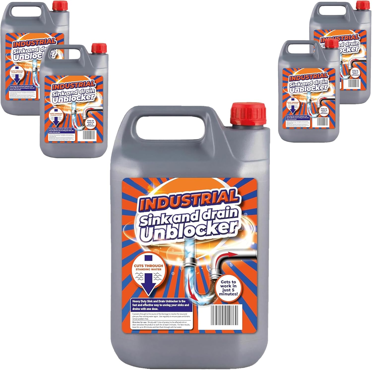 Strong Heavy Duty Industrial Sink & Drain Unblocker Cuts Through ...