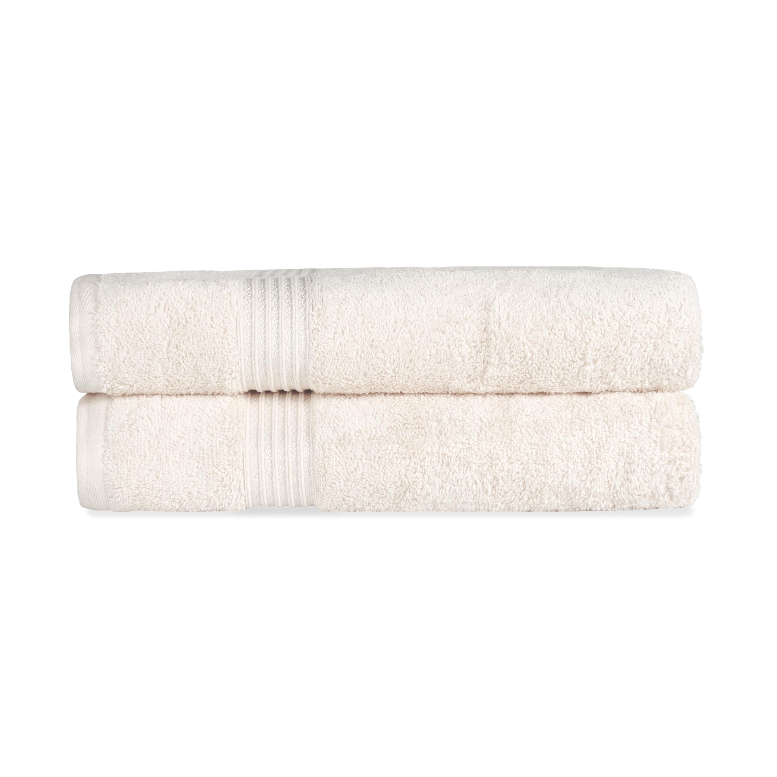 Amazon.com: Superior Egyptian Cotton 2-Piece Bath Sheet Towel Set ...