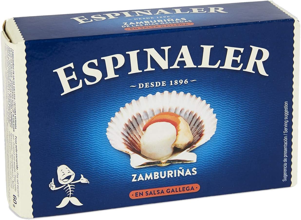 Amazon.com: Espinaler Scallops in Galician Sauce Classic Line, 115g ...
