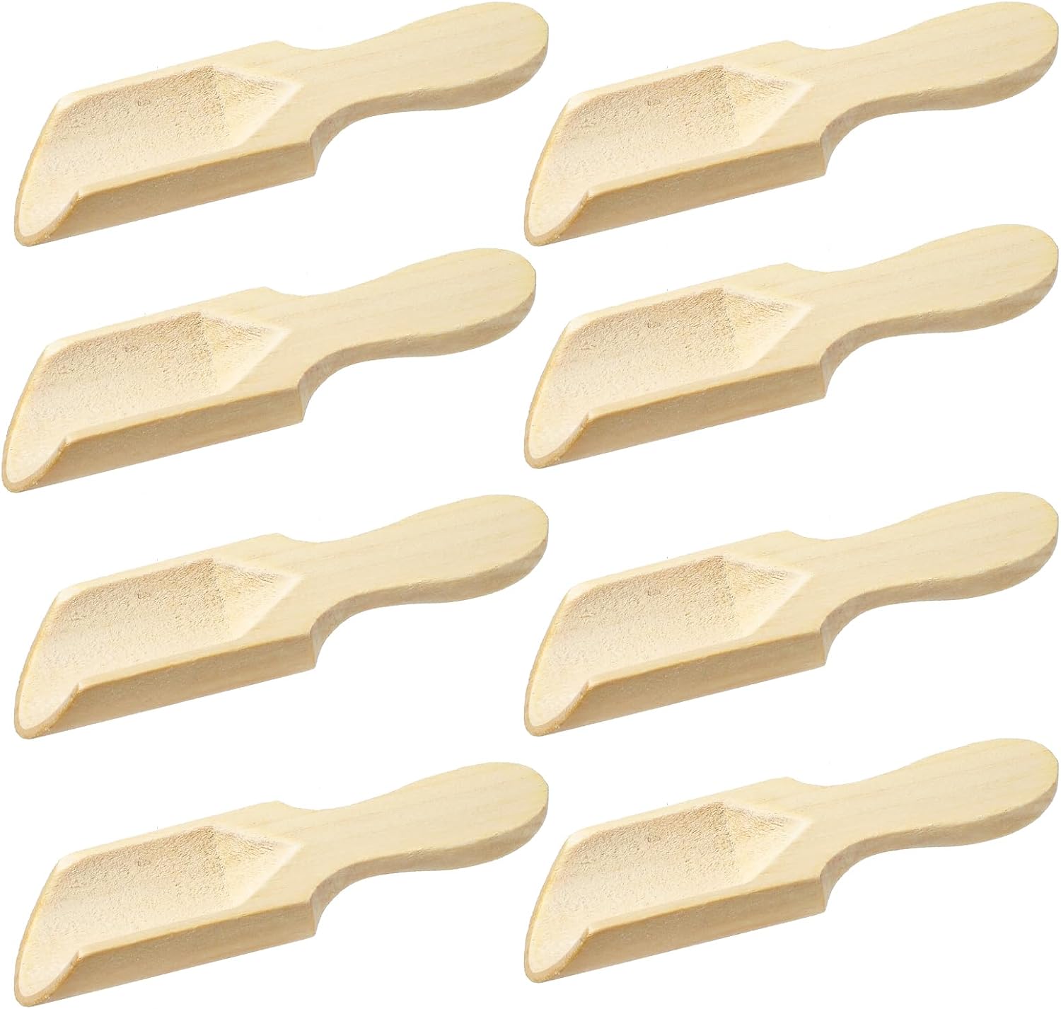 Amazon.com: 8 Pcs Mini Wooden Spoons Small Wooden Spoons Mini Scoops ...