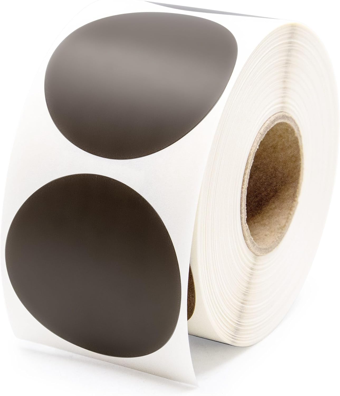 Amazon.com : Black Round Labels/Stickers - 1.5 Inch Round Labels 500 ...
